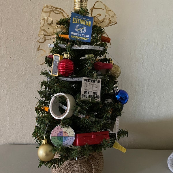 Electrical / Electrician Themed 18" Christmas Tree - Etsy