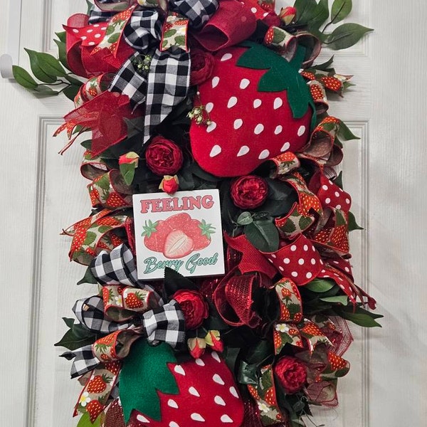 Everyday Welcome Wreath for Front Door, Rose Wreath, Classic Decor ...