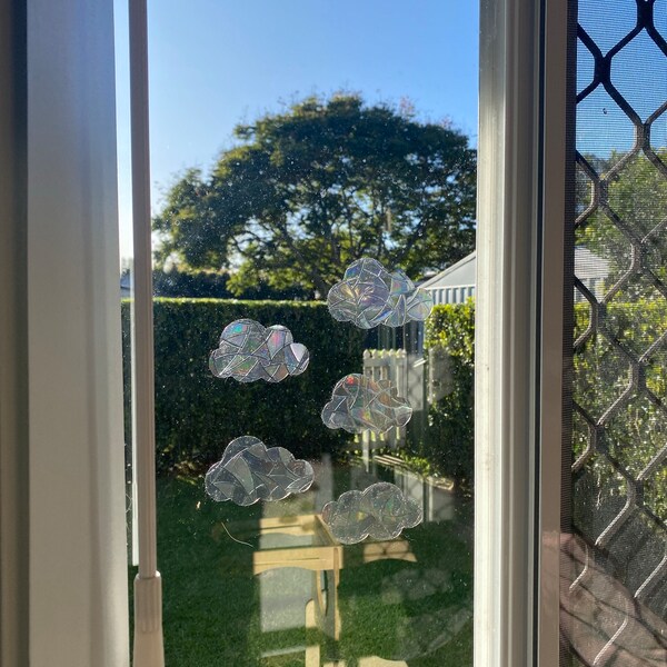 Dreamy Cloud Bundle - Sun Catcher Window Decals - Rainbow Maker Glass ...