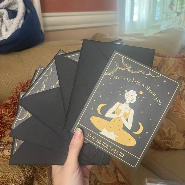 Bridesmaid Proposal Tarot Card| Maid of Honor Proposal Card| Will You ...