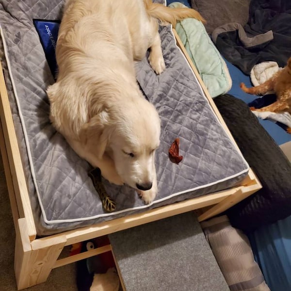 Unfinished Wood Dog Bed Platform the "sophie" to Hold Your Dog Bed ...