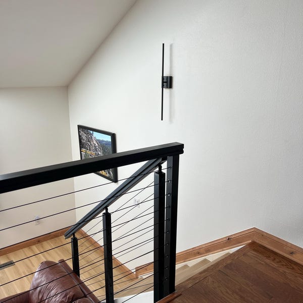 Round Iron Balusters Black Metal 9/16" Stair and Rail Balusters Satin ...