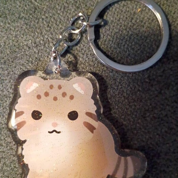 Ringnecked Dove Acrylic Bird Breed Keychain | Cartoon Kawaii Art Double ...