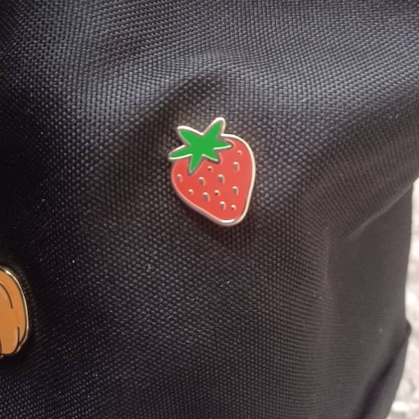 Cute Little Strawberry Pin Badge, a Great Gift for Fruity Friends.. - Etsy