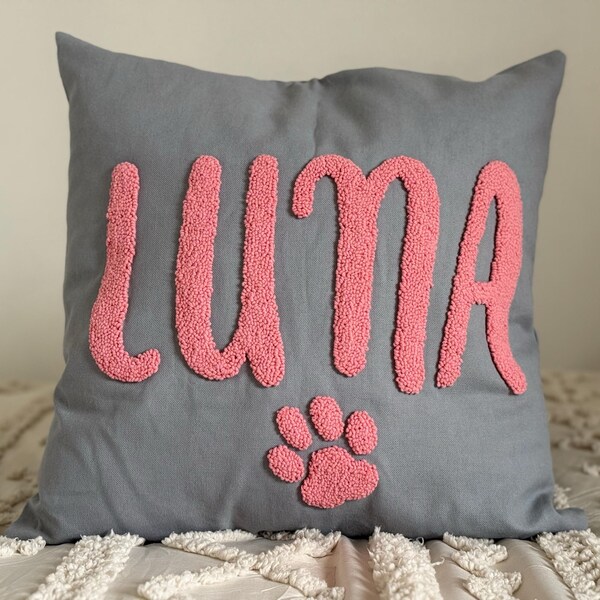 Custom Embroidered Pillow Personalized Gift, Home Decor, Anniversary ...