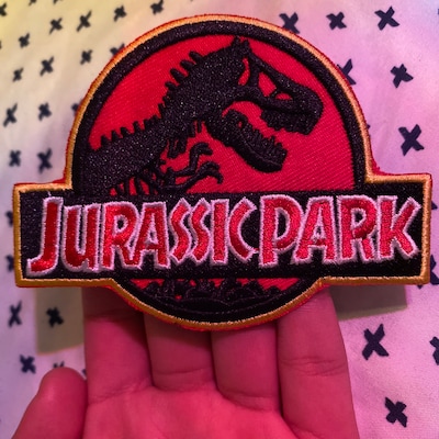 Jurassic Park Logo Inspired Embroidered Sew on Iron on Patch Badge ...