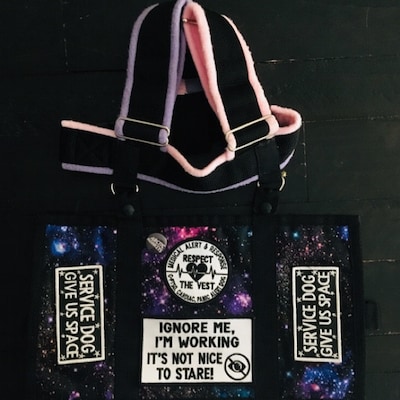 1 Patch, Sew-on, Rectangular, Ignore Me, I'm Working, It's Not Nice to ...