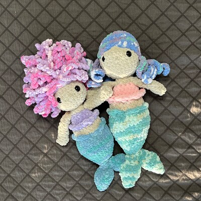 The Mini Merbabies Amigurumi Pattern, Crochet Mini Merbaby Plushie ...