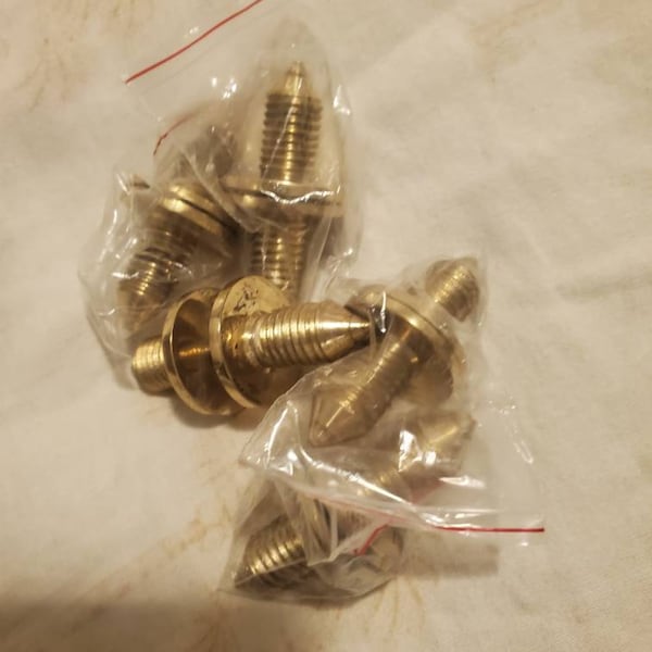 6 Solid Brass Cane Walking Stick Connector Couplers 1/2" X 13 Threads ...