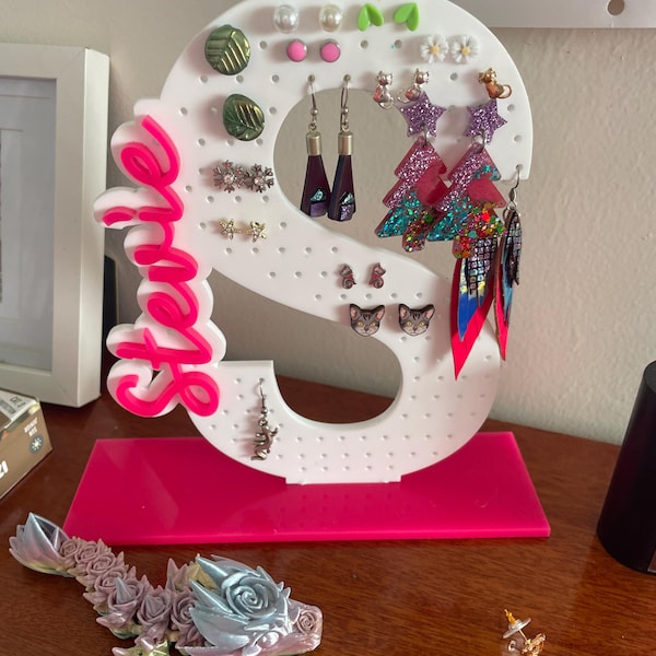 Custom Desk Name Plate With Wooden Base - Lighted Name Sign, Office ...