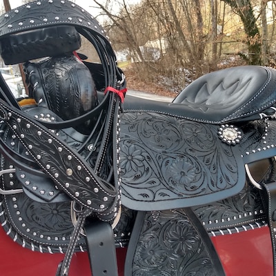 Wonderwish Premium Western Leather Barrel Racing Roping Ranch Work ...