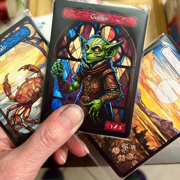 Stained Glass Art Token MTG Token Bundle Magic Token Bundle MTG Stained ...