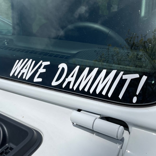 JEEP WEEK | Jeep Wave | Wave Dammit | Jeep Decal - Etsy