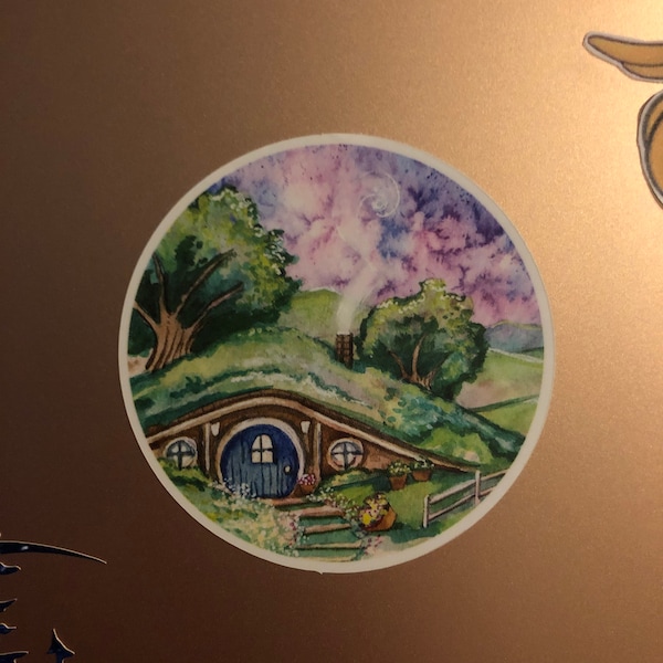 Hobbit House, Shire, Lord of the Rings Inspired Vinyl Sticker - Etsy