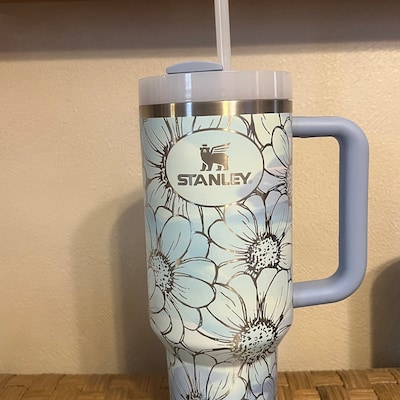 Laser Engraved Stanley 40oz Travel Tumbler With Handle Adorable Cute ...
