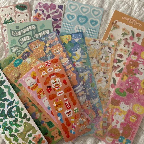 Sticker Sheet Gacha!!!! | Cute Sticker Sheets Bundle | No Repeats ...