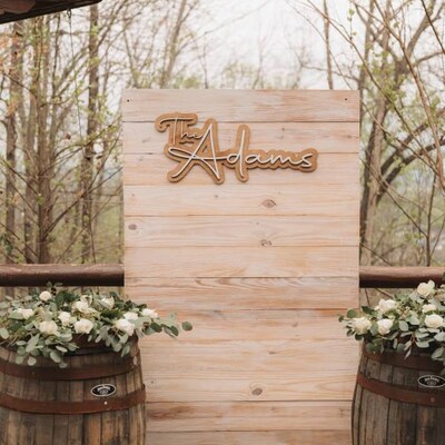 Wooden Name Sign Layered Name Sign Custom Name Wood Sign Backdrop Sign ...