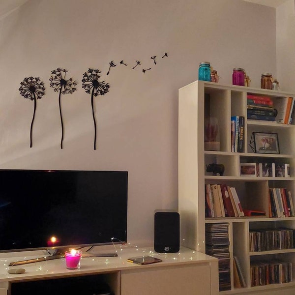 Dandelion Flower Metal Wall Decor, Dandelion Wall Art, Unique Home ...