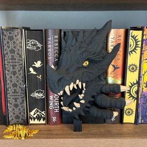 Dragon Book Nook 3D Printed Choose Color Fantasy Horror Book Shelf ...
