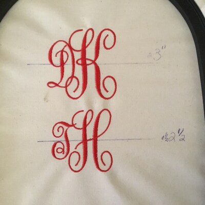 Interlocking Monogram Embroidery Font Machine Embroidery Interlocking ...