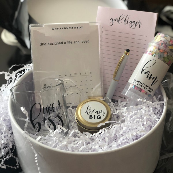 New Job Gift - Promotion Gift Box - Bosses Day - Like A Boss - Gift for ...
