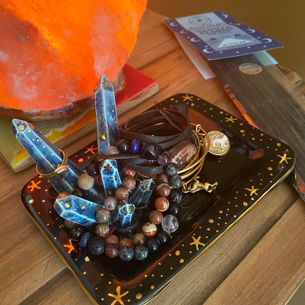 Galaxy Crystal Mug With 22k Gold - Heaven and Earth - Geode Mug, Galaxy ...