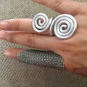 Gold Ring, Silver Ring, Copper Ring, Wire Ring, Statement Ring, Large ...