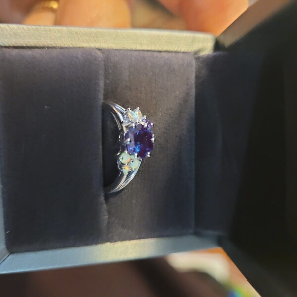 Vintage Teardrop Ruby Engagement Ring Set Milgrain Three Stone Wedding ...