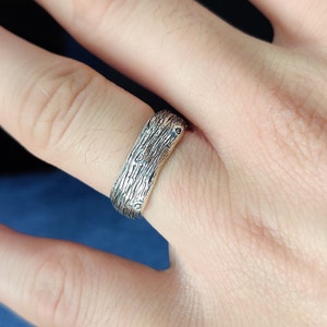 Honeycomb Silver Wedding Band Set Hexagons as Beehive Pattern - Etsy