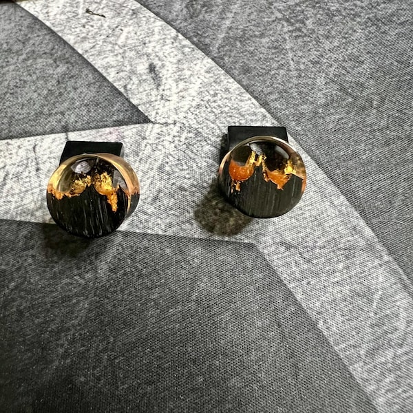 Plugs "dune" . Plugs Made of Wood and Resin. Custom Plugs, Wood Resin ...