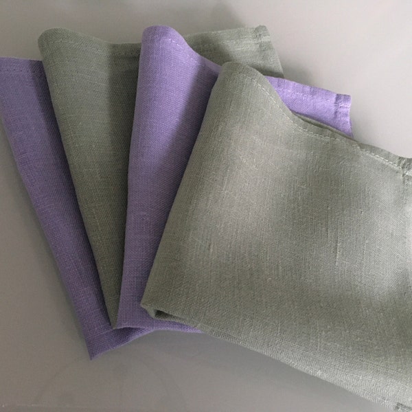 Linen Fabric Samples / 16 Colors Softened Linen Swatches / Washed Flax ...