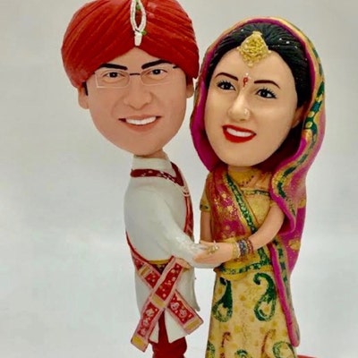 Handmade Custom Marry to Me Couple Wedding Bobble Head 100% - Etsy