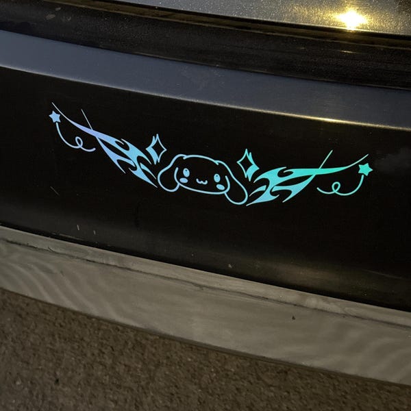Mifffy Bunny Tramp Stamp Decal Cute Car Sticker Cute Bumper Sticker ...