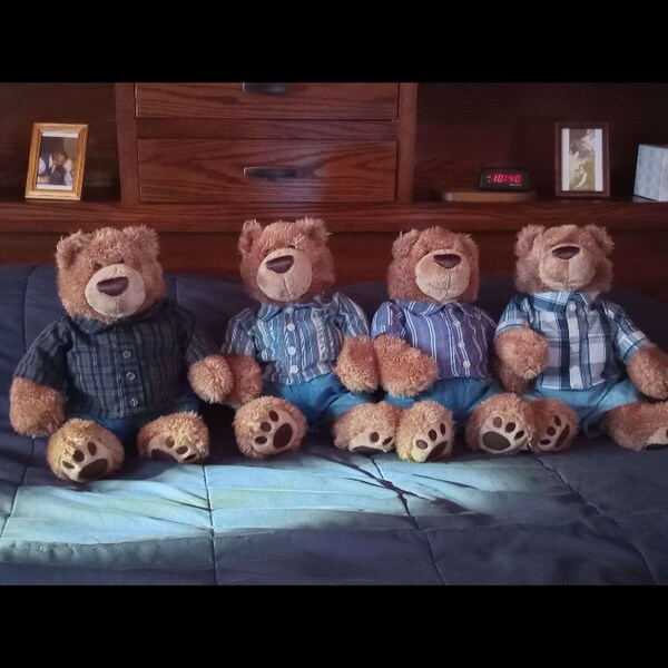 TEDDY BEAR SHIRT Pdf Pattern Fits 15-18 Inch Teddy Bears Such as Build ...