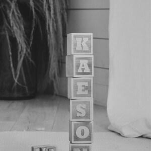 Personalized Wooden Blocks Name Blocks Alphabet Baby - Etsy