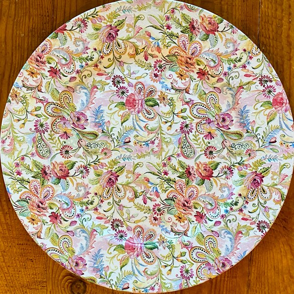 Decoupage Napkins- Paisley Floral Pattern Paper Napkins- Set of 3 ...