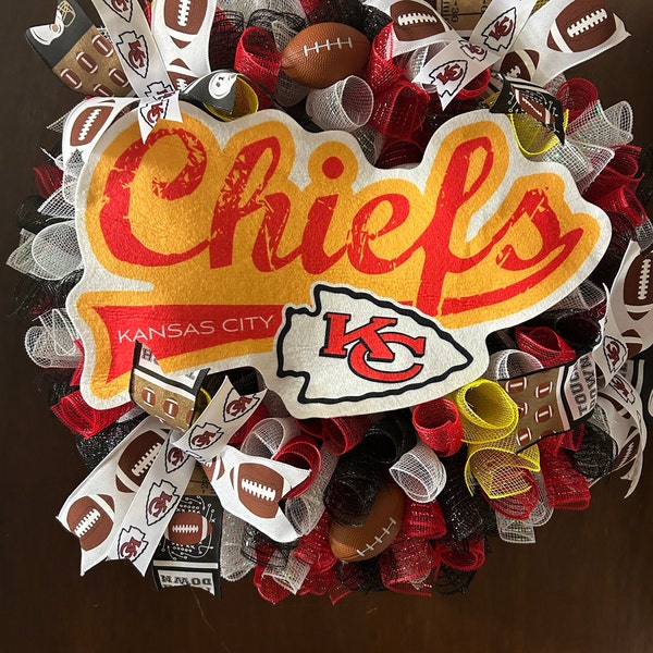 Kansas City Chiefs Inspired 7/8" or 1.5" Grosgrain Ribbon And/or ...