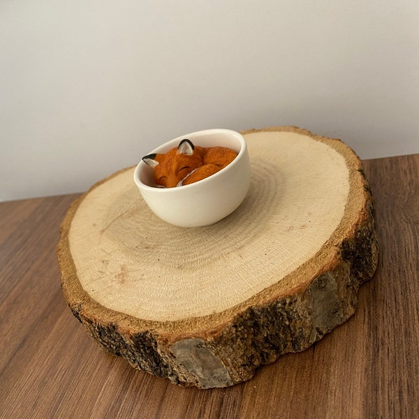 Miniature Red Fox Figurine Sleep in Teacup. Handmade Resin Teacup Fox ...
