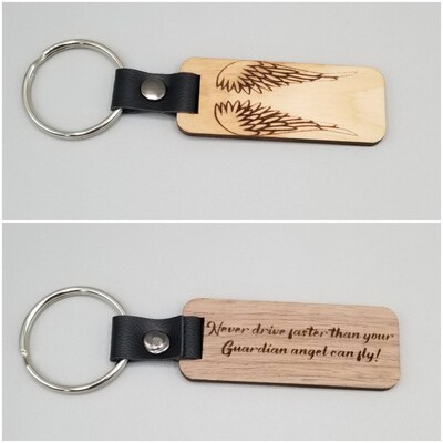 SVG File for Glowforge Make Your Own Wood and Leather Keychains ...