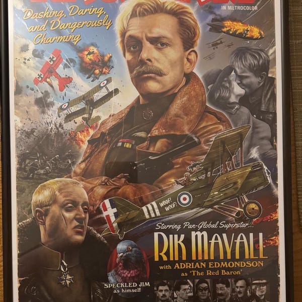 Red Dwarf 'ace Rimmer' Signed Limited Edition A3 Vintage Poster. Retro ...