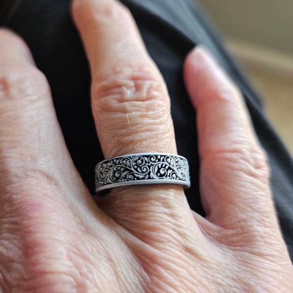 Custom Engraved Silicone Ring for Men Women, Personalized Silicone ...