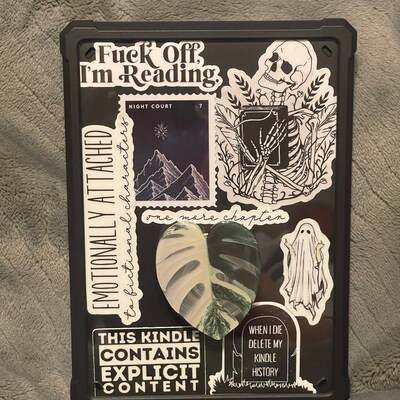 Emotionally Attached to Fictional Characters Sticker, Bookish, Kindle ...