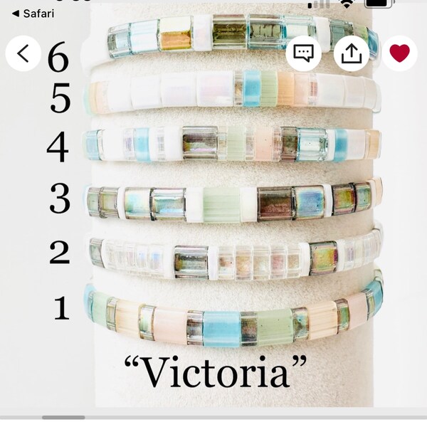 Kami | Tila Stack Bracelets | BOHO Glass Tile Stretchy Bracelet | Trendy Beaded Bracelets for ...