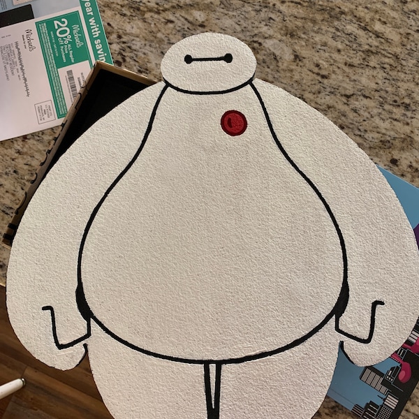 Baymax Cork Board With Engraved Detailing. Baymax Pin Display. Disney ...