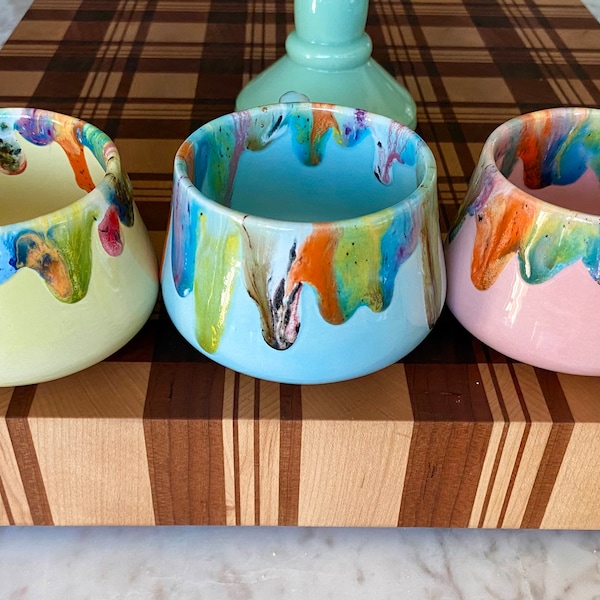 Handmade Double Espresso Cup, Ombre Pottery Cup, Kitchen Gift,home ...