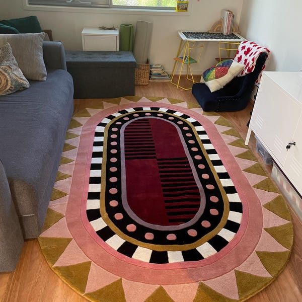 Solid White Colour Rectangular Shag Hand Woven Woolen Rug Premium ...