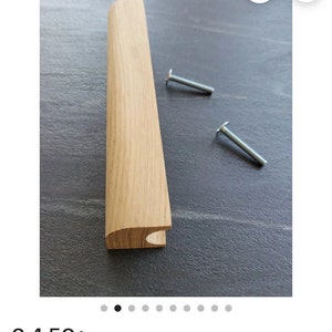 Long Wooden Pulls Handles for Cabinets Solid Oaq Knobs for - Etsy