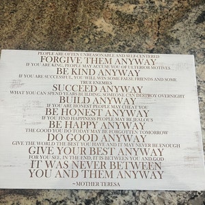 Jamie Anderson Grief Quote 10x10 12x12, 15x15, 20x20, 25x25, 30x30 ...