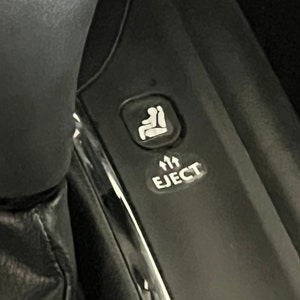 Eject Button Decal, Car Decal, Eject Passenger Button, Blank Button ...