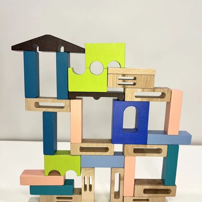 Montessori Materials Montessori Toy Building Blocks Block Set Handmade ...